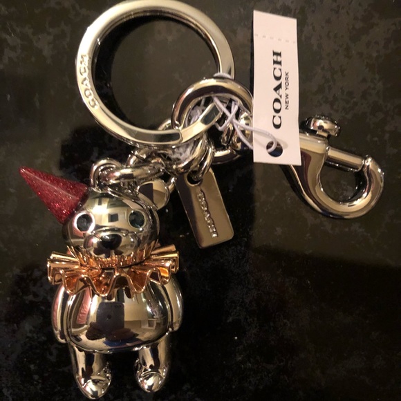 Coach | Accessories | Coach Ltd Ed Party Bear Key Fob Bag Charm | Poshmark